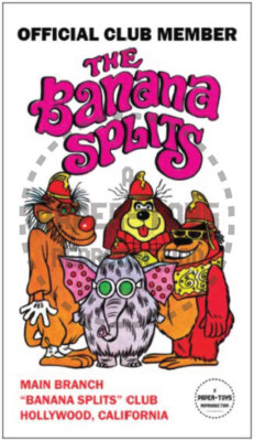 THE BANANA SPLITS FAN CLUB BUSINESS CARD | eBay