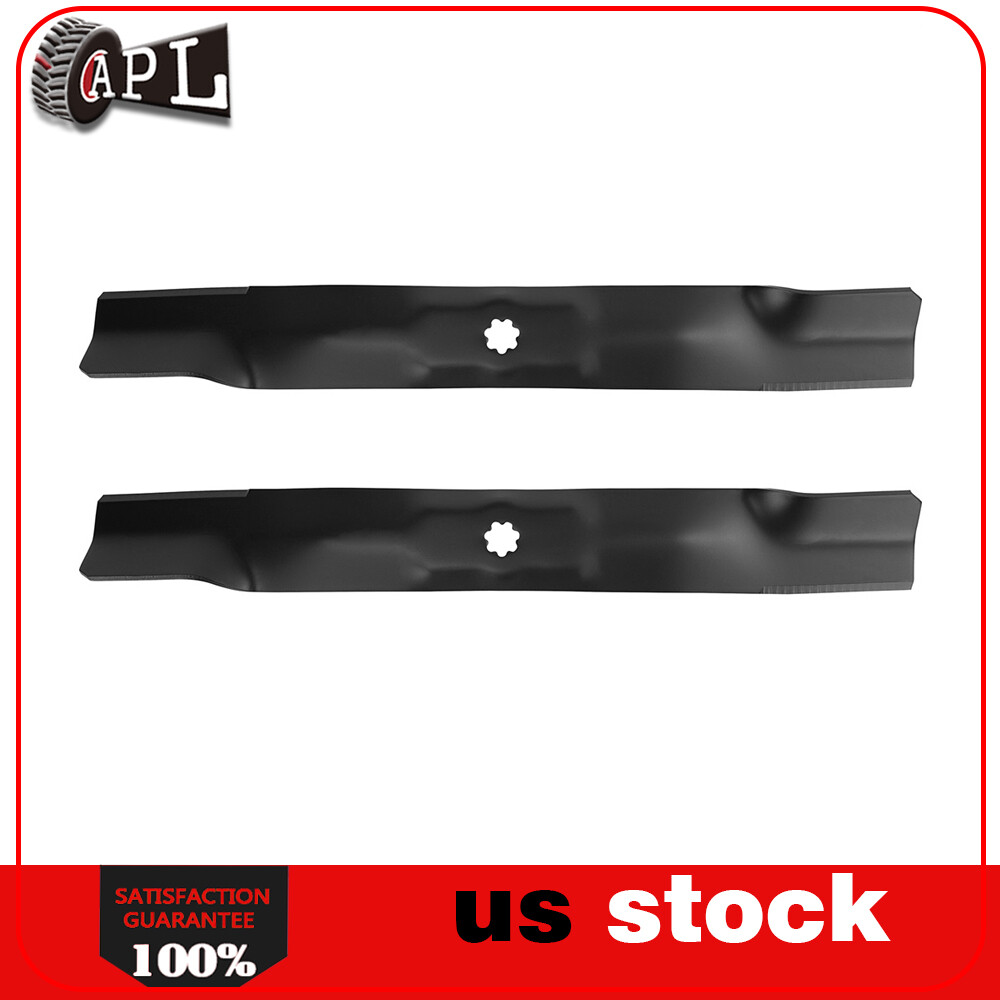 2 Mower Blades for John Deere AM141034 M154062 LA120 42 Inch Deck High ...