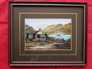 High Quality Framed Print Lakeside Cottage by Kevin Platt, signed by ...