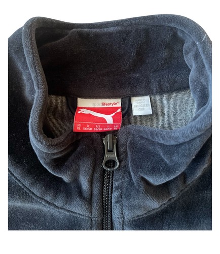 Puma ‘Guinness’ Velour Black Track Jacket Men’s Size Extra Large | eBay