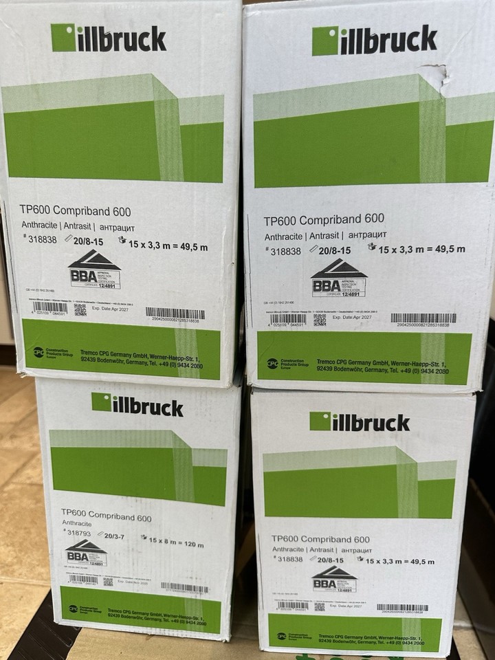 ILLBRUCK TP600 Compriband 20mm 5-10 Gap 5.6m roll Expanding Sealing ...