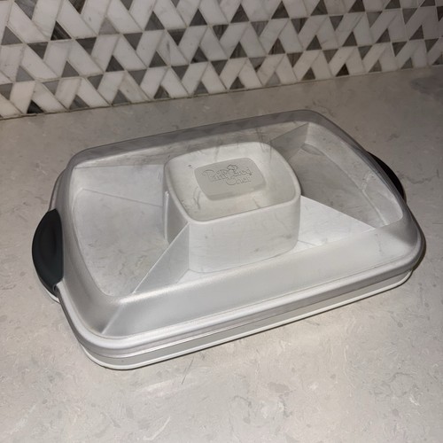 Pampered Chef Chillzanne Rectangle Server with Lid 2781 Deviled Egg ...