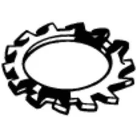 External Tooth Lock Washer, For Screw Size M16 Spring Steel, Zinc ...