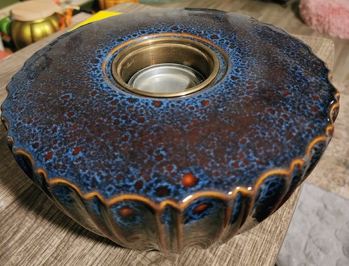 Ceramic Accent Table Top Fire Pit Fireplace Vase Deco | eBay
