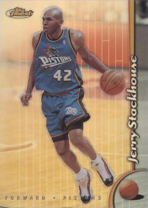 1998-99 Topps Finest - Jerry Stackhouse #95 No-Protector Refractor for ...