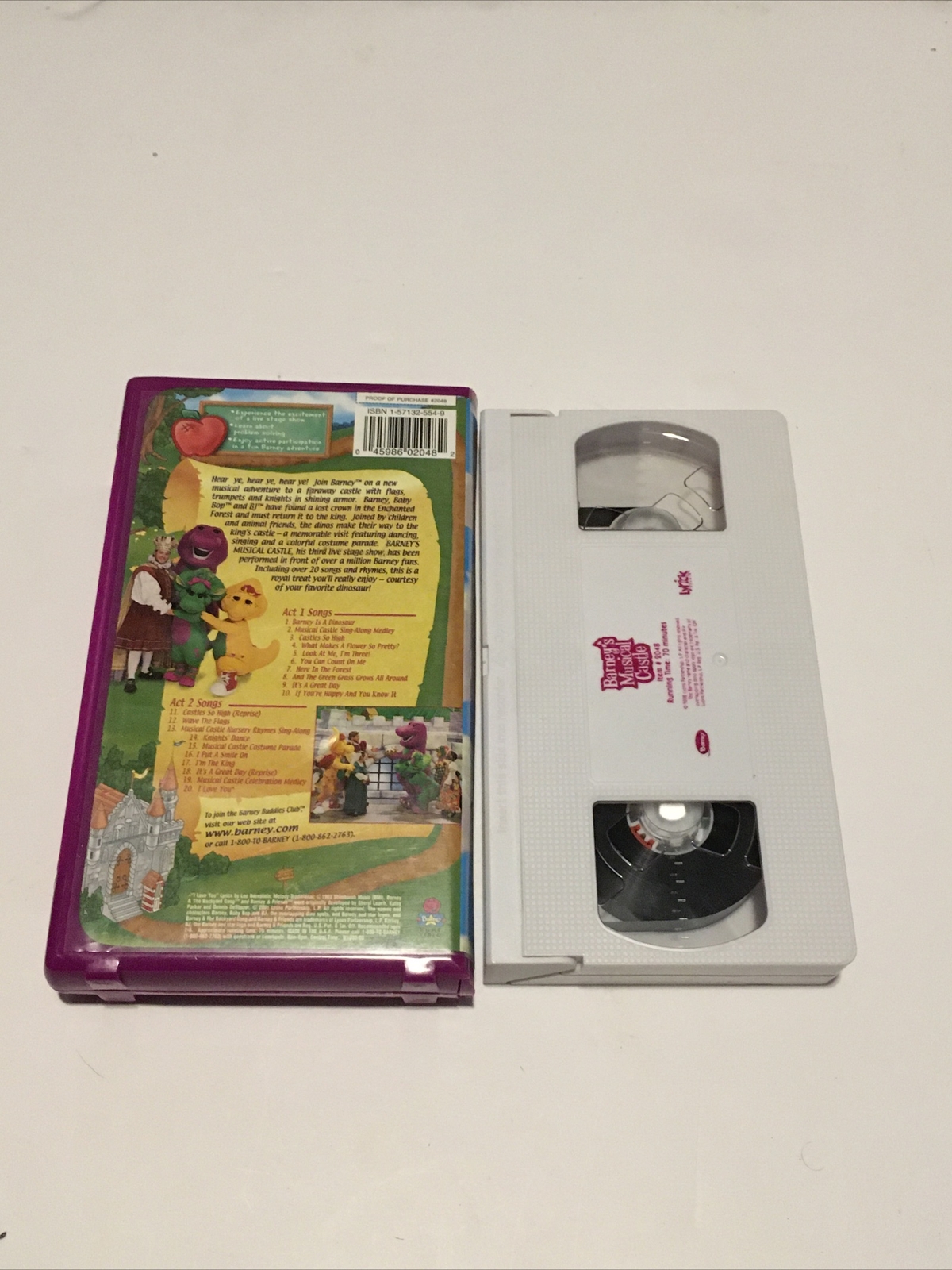 Barney's Musical Castle Live! VHS Video Tape | Grelly USA