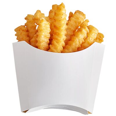 5.5 Oz 50pack Medium White French Fry Containers Disposable French ...
