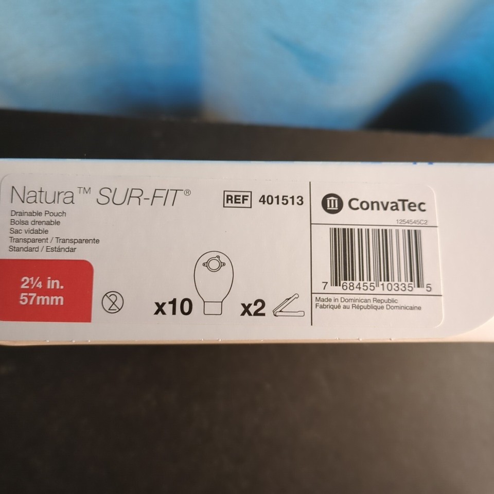 Convatec 401513 SUR-FIT Natura Two-Piece Drainable 12" Pouch ...