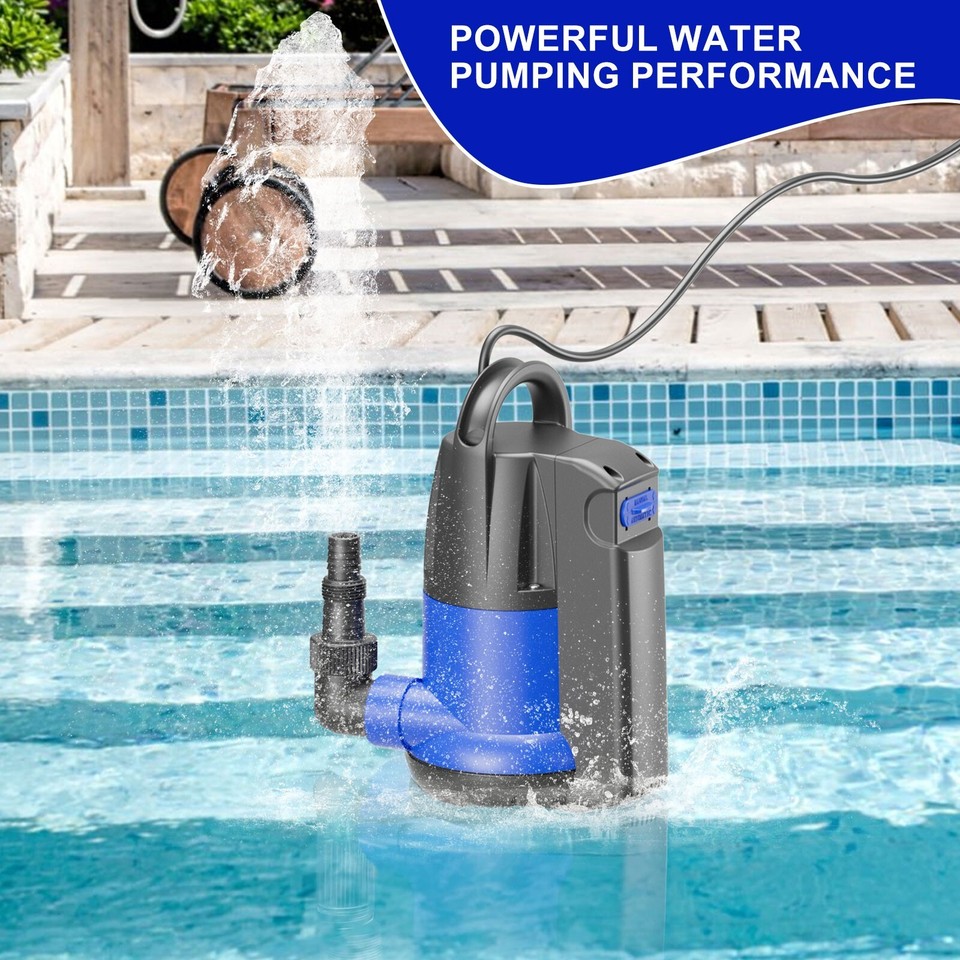 1HP Sump Pump Automatic Submersible Water Pump 4500GPH | eBay