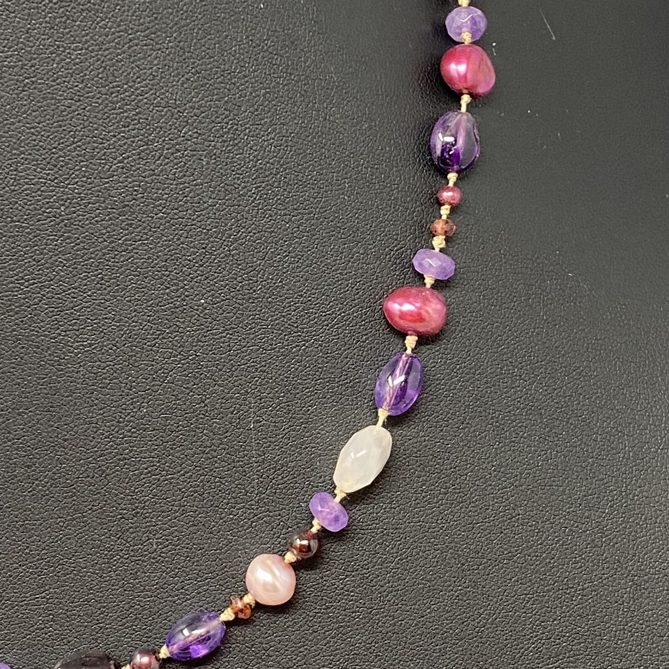 Sundance Catalog Necklace Peyote Bird Amethyst Rose Quartz Pearl ...