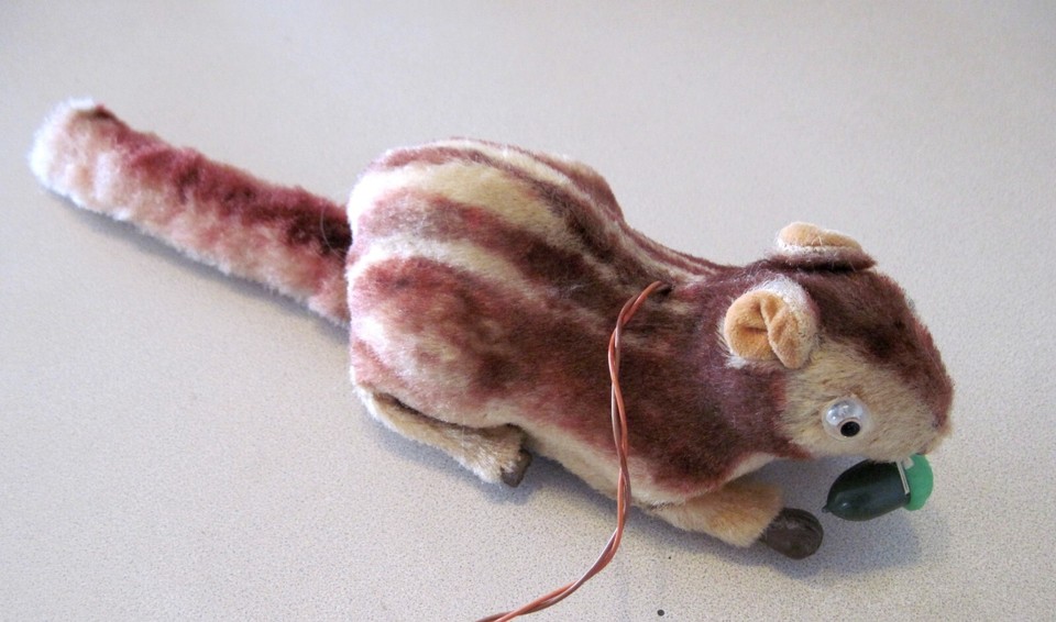 Rare Vintage 1950s Japan Remote Battery Operated Moving Squirrel Toy ...
