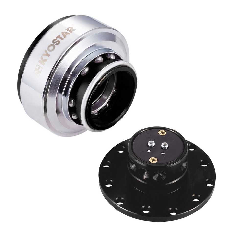New Black Steering Wheel Quick Release Control Hub Adapter Kit Black ...