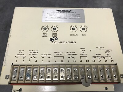 Woodward Speed Control 2301/ 8271-584 C, Used | eBay