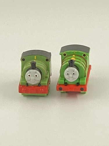 2 Thomas And Friends Percy The Green Small Engine - 2009 Mattel Percy ...