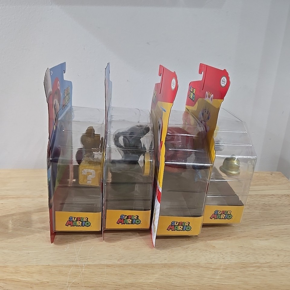 Super Mario Figure Bundle Bone Piranha Plant, Cat Peac, Koopa & Shy Guy ...