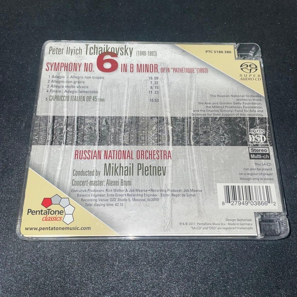 Sacd Tchaikovsky Symphony No. 6 Pathetique And Others Pletnev | eBay UK