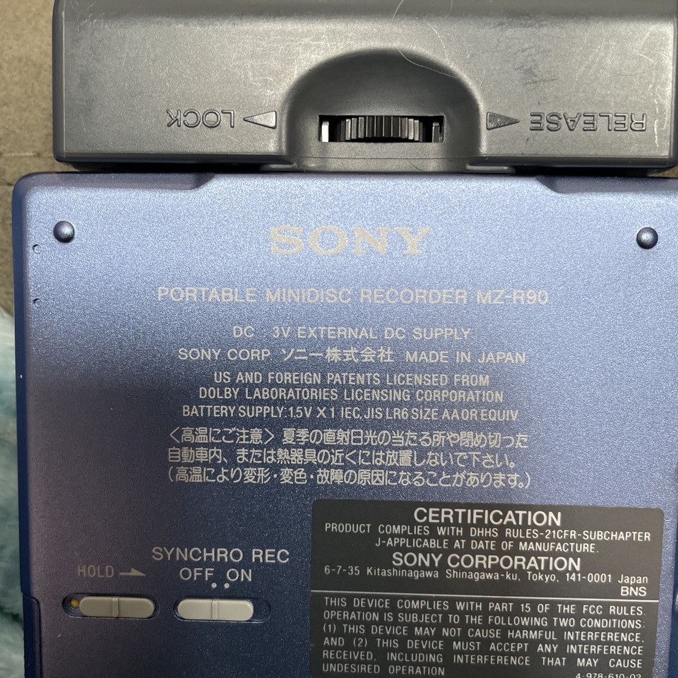 Sony MD Walkman MZ-R90, Tested Works | eBay