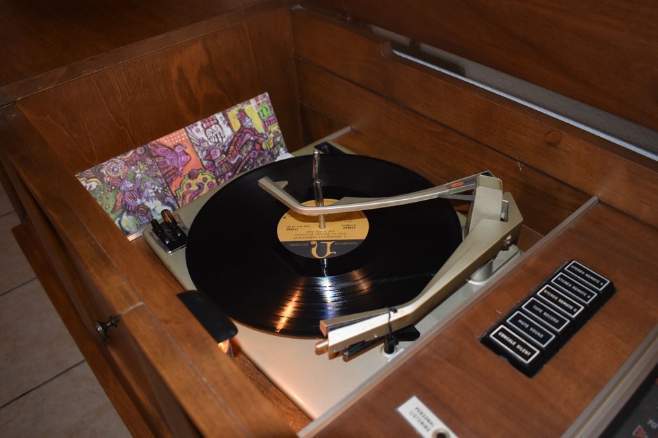 Mid Century Sears Silverstone Record Player/AM/FM Radio Console | eBay