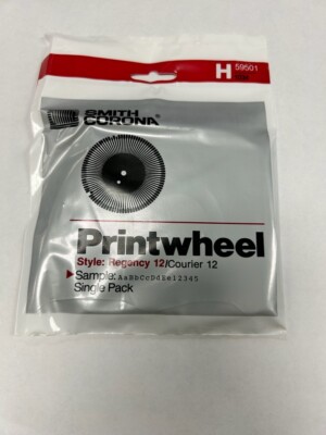 Smith Corona Printwheel Regency 12 H59501 Single Pack New Sealed C5 | eBay