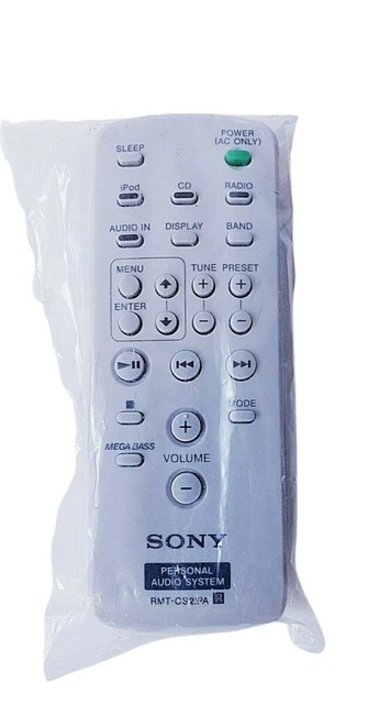 Sony Audio System Remote Control Rmt-cs2ipa Zss2ip Original OEM for ...