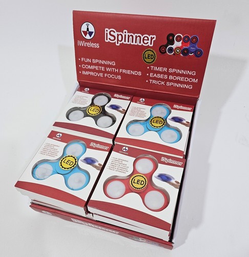 (24 Pack) LED Light Up Fidget Spinners In Retail Counter Display | eBay