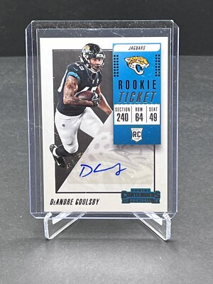 DeAndre Goolsby RC Auto 2018 Panini Contenders #314 Jacksonville ...