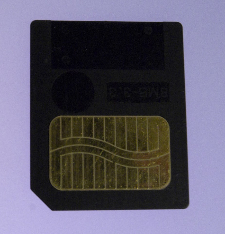 RARE OLD STICKER - SanDisk SmartMedia Memory Card SDSM 8MB - HTF model ...