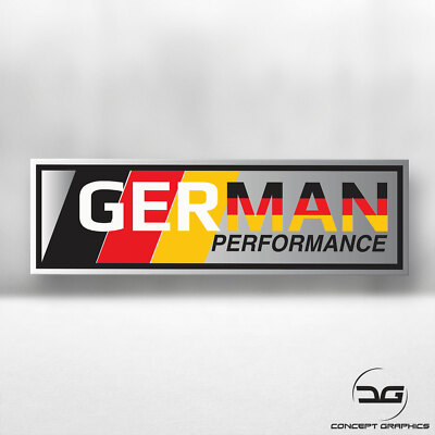 German Performance Funny VW Euro DUB Car Van Window Bumper Vinyl Decal ...
