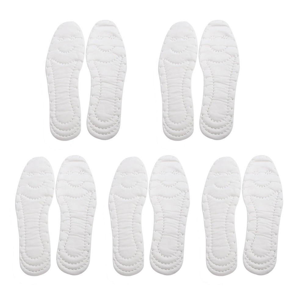 5 Pairs Breathable Insoles Foot Women Shoe Liners for Shoes Cotton ...