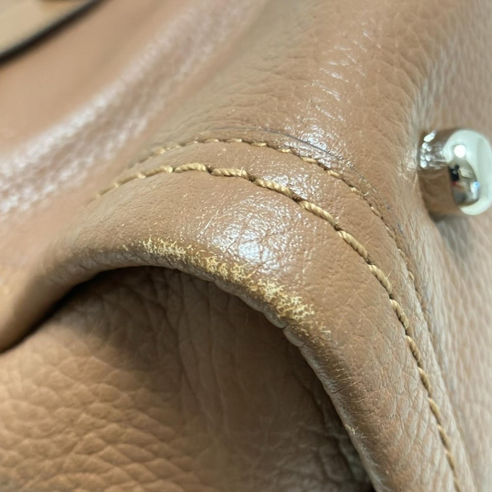 COACH Swagger Carryall in Pebbled Leather 34408 Brown Leather - Handbag ...