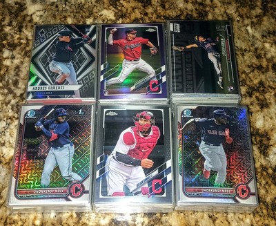 CLEVELAND GUARDIANS/INDIANS TEAM LOT APPROX. 400 CARDS #/AUTOS, PATCHES ...