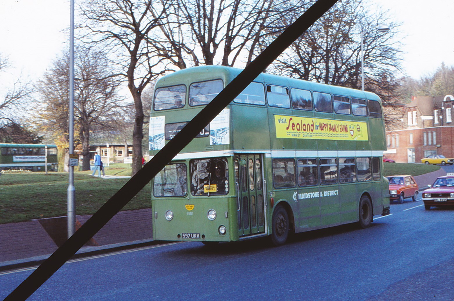 Original Bus Slide: MAIDSTONE & DISTRICT - LEYLAND ATLANTEAN 597 UKM 11 ...
