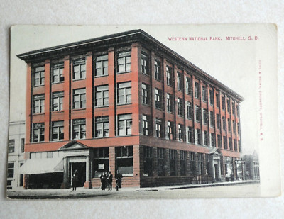 Western National Bank Mitchell SD South Dakota Vintage Postcard C1593 ...