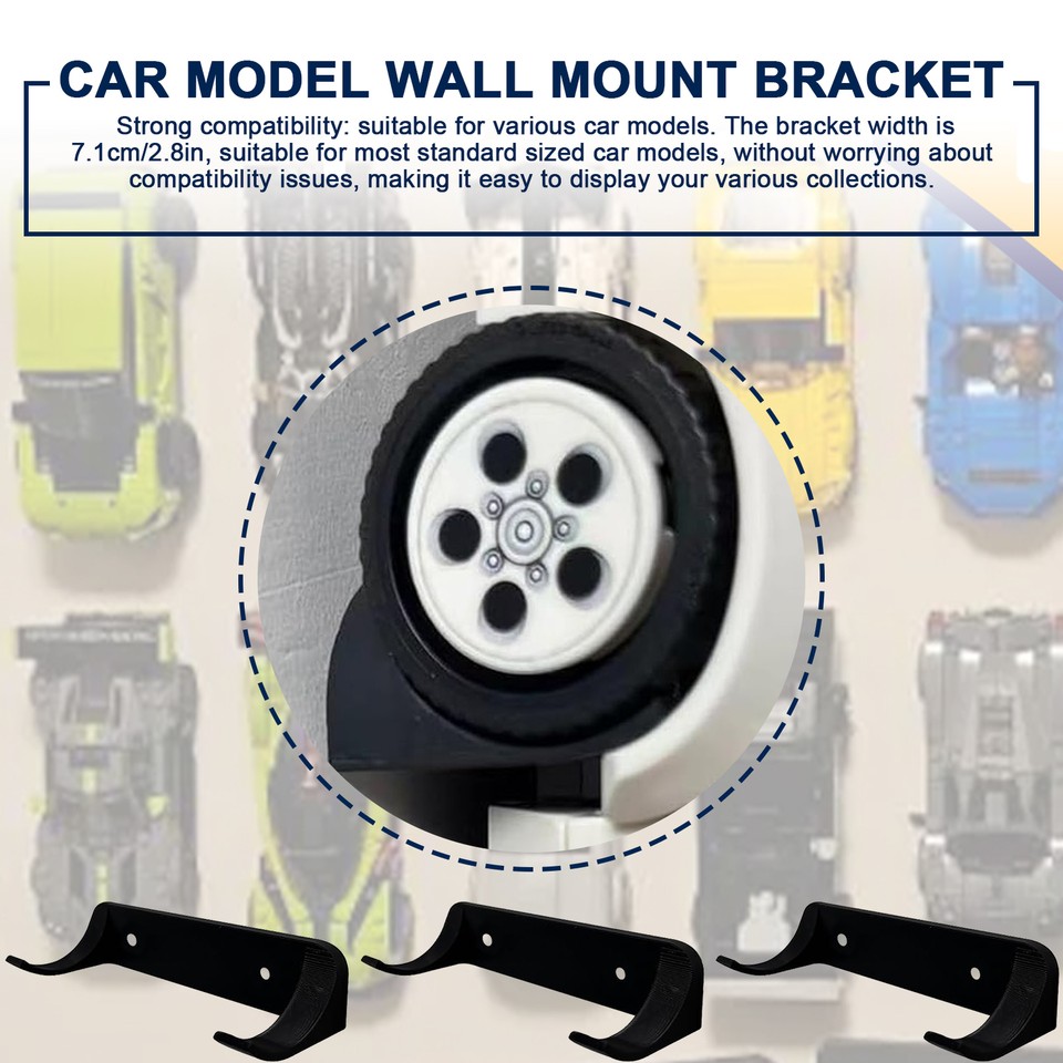 RC Car Model Wall Hangers Wheel Wall Mount Brackets 12 PCS Wall Mount ...