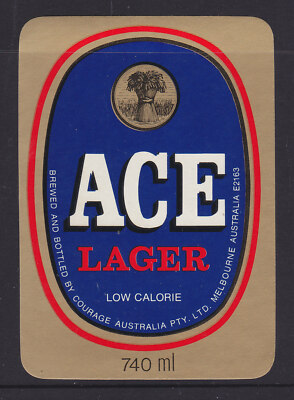 BEER LABELS: ACE LAGER LOW CALORIE 740 ml | eBay