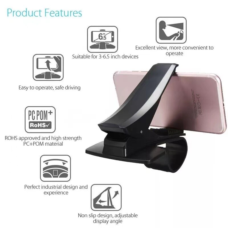 Universal Car Dashboard Mount Holder Stand Clamp Cradle Clip for Cell ...