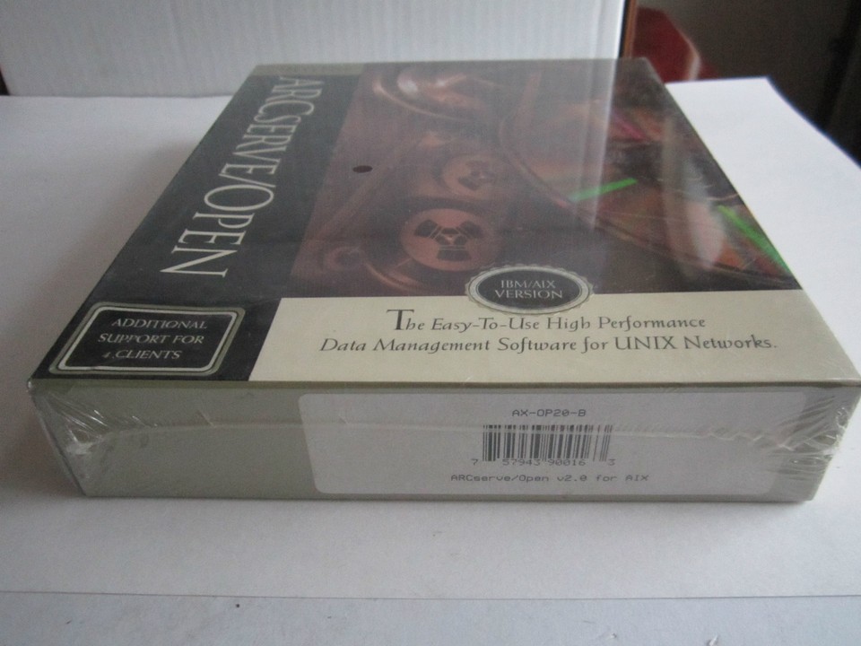 CHEYENNE ARCSERVE OPEN V2.0 FOR AIX - AX-OP20-B - BRAND NEW - SEALED | eBay