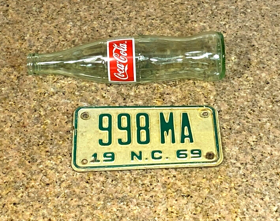 1969 North Carolina Motorcycle License Plate Tag # 998 MA EXPIRED 3yrs ...