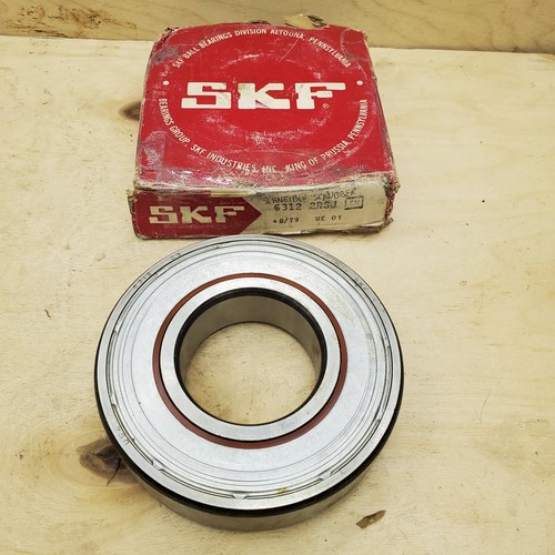 SKF 6312-2RSJ Roller Bearing with Double Rubber Metal Shield - NEW | eBay
