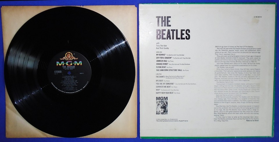 Rare Early Stereo Beatles vinyl LP record album on MGM label NICE! | eBay