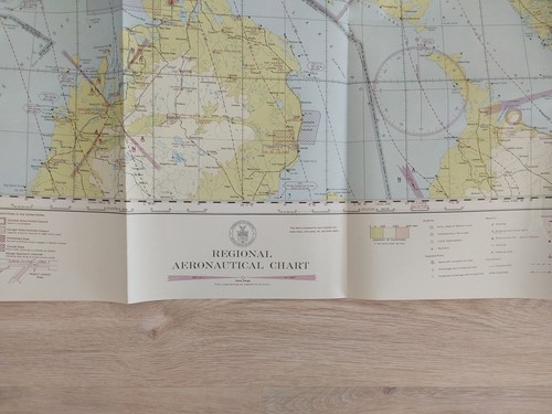 1944 WWII Sectional Aeronautical Chart Pilot Map Great Lakes MI WI ...