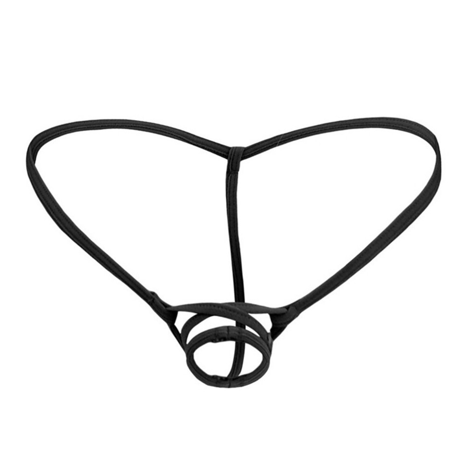 Mens G-String Briefs Bikini Underwear Penis-Hole T-Back Thong ...
