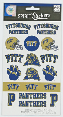 PITTSBURGH PANTHERS PITT STICKERS 18 indoor use only B5-B18 | eBay
