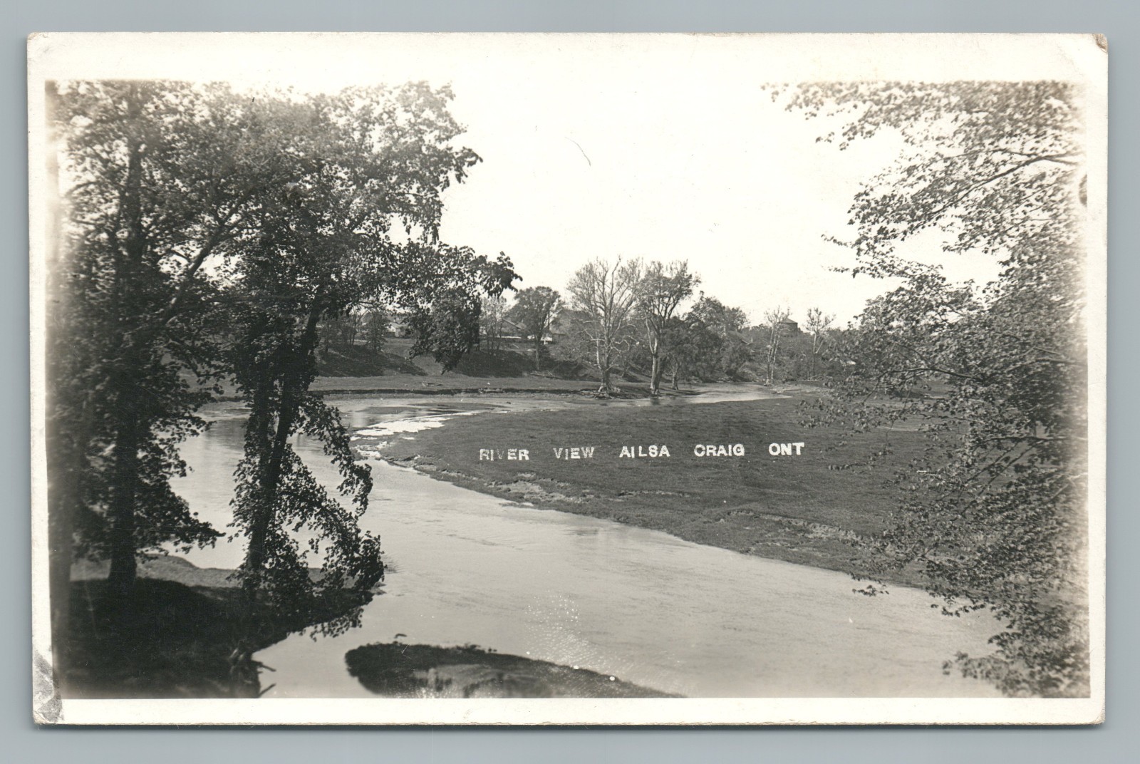 Ausable River RPPC Ailsa Craig Ontario—Rare Antique Photo—Middlesex ...