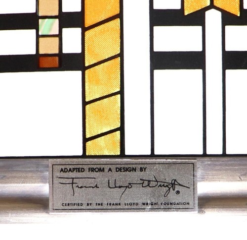 Frank Lloyd Wright Art Work "Autumn Sumac" Vintage stained glass Rare ...