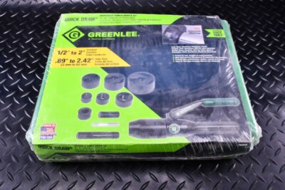 Greenlee 11 Piece Hydraulic Punch Driver Set Sizes 1/2" Through 2 ...