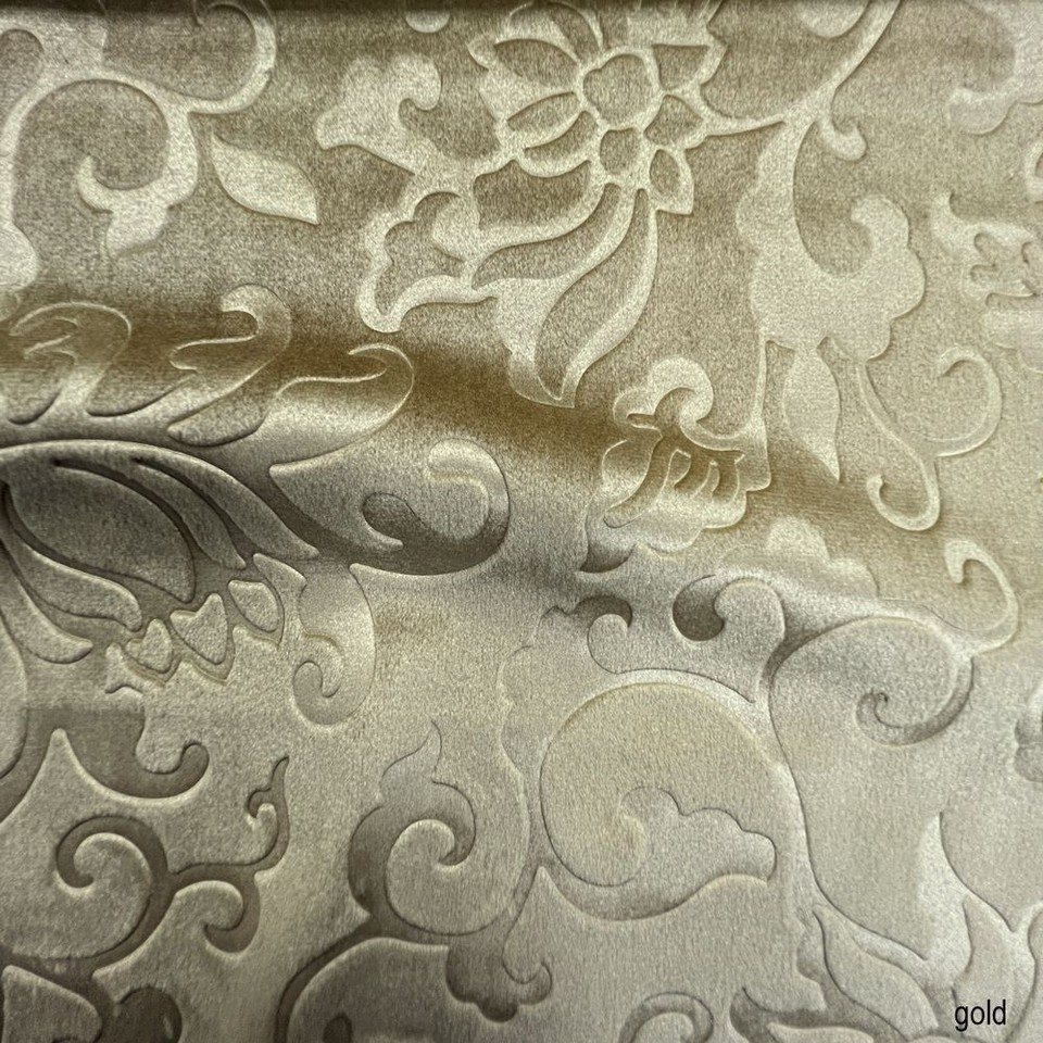 Vails Brocade Velvet Fabric, 72 Inch. in width, Ideal Embossed Material ...