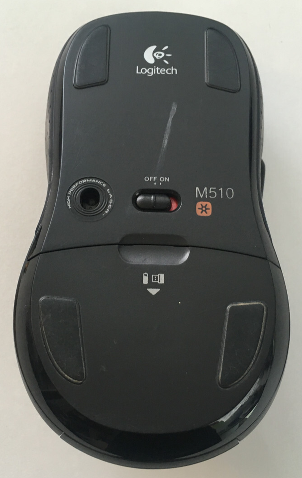 Logitech M510 Wireless Laser Mouse W/ USB Dongle (See Pics) | eBay