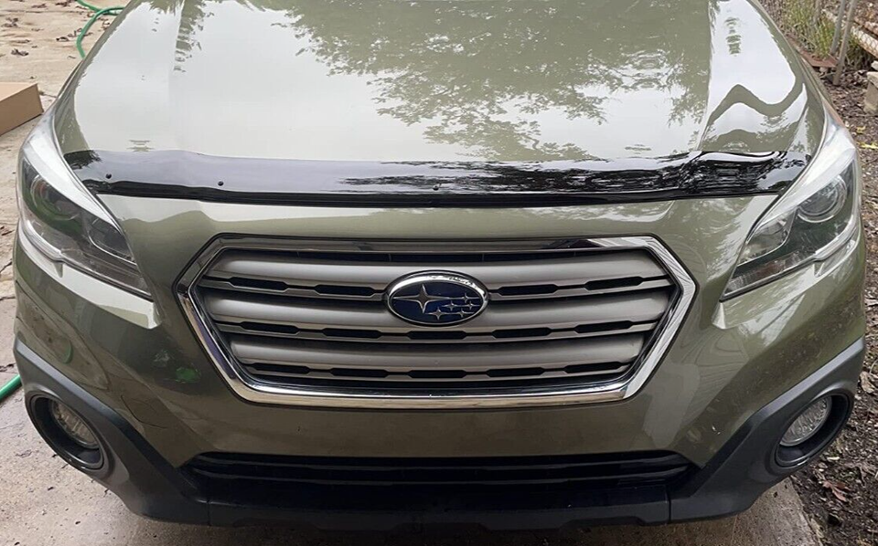 EGR Dark Smoke Hood Protector Bug Shield Deflector for 2015-2019 Subaru ...
