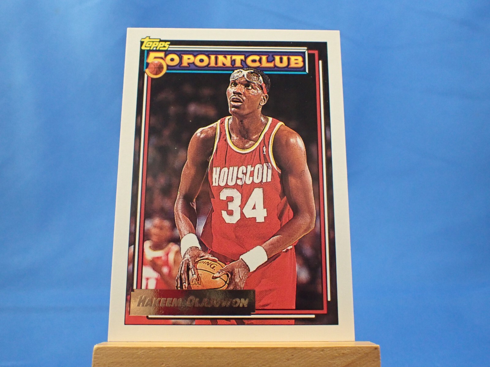 Hakeem Olajuwon Topps 1993 50 Point Club Gold | eBay